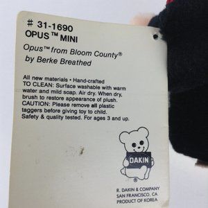 Other | Vintage 1985 Dakin Opus Penguin Bloom County 6 Plush Stuffed ...